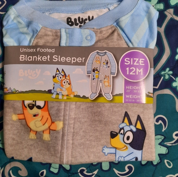 Bluey | Pajamas | Bluey Healer Family Toddler Baby Blanket Sleeper ...